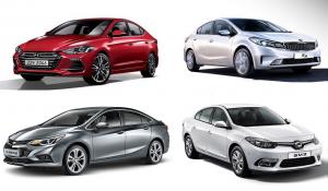 [라이벌 매치] 아반떼 vs K3 vs 크루즈 vs SM3, 소비자 선택은?